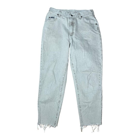 Lee | Jeans | Vtg Lee Riveted Raw Hem Mom Jeans | Poshmark